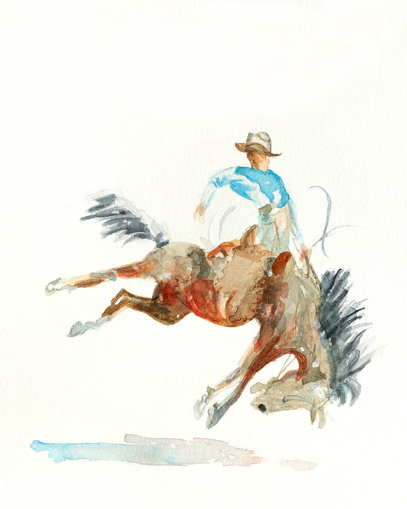 Cowboy Print 1 – Leslee Mitchell Art